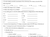 Electron Configuration Worksheet
