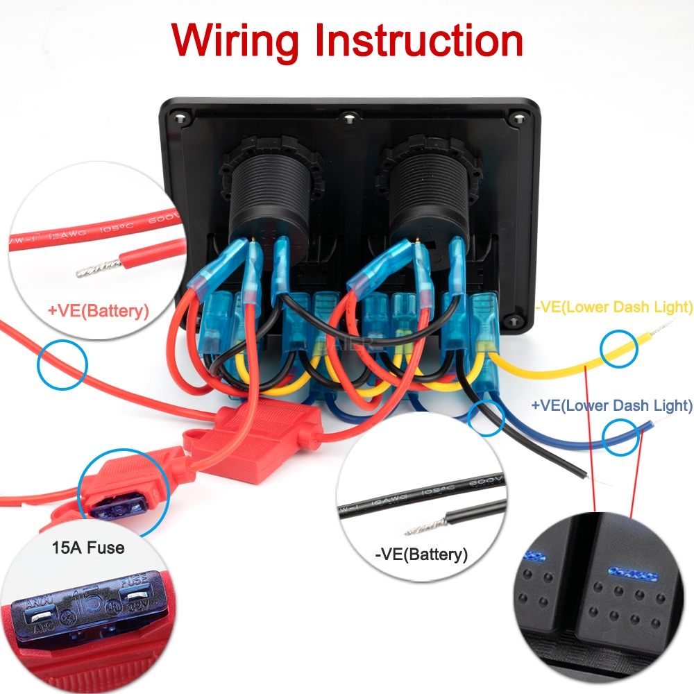Wiring Diagram For Rocker Switch Panel » Wiring Flow Line