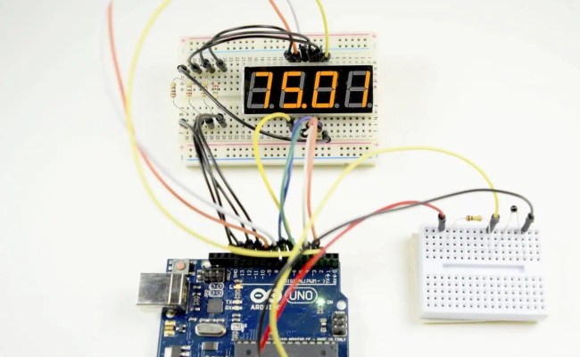 Arduino 4 Digit 7 Segment Display Interfacing With Shift Register 4094 Proteus Simulation Eroppa
