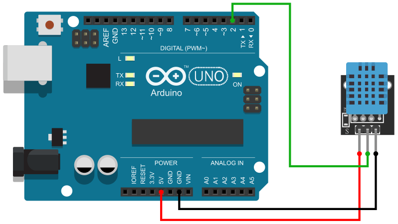 Circuit Diagram For Dht11 With Arduino