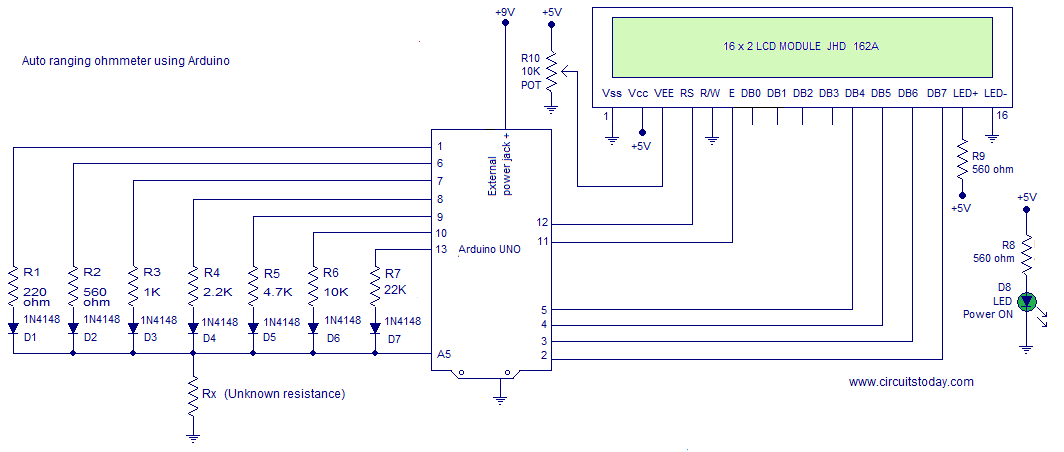 Resistivity Meter Circuit Diagram