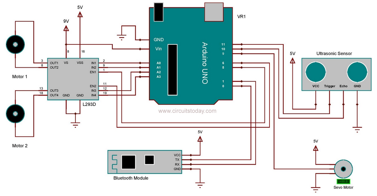 Circuit Diagram Using Arduino