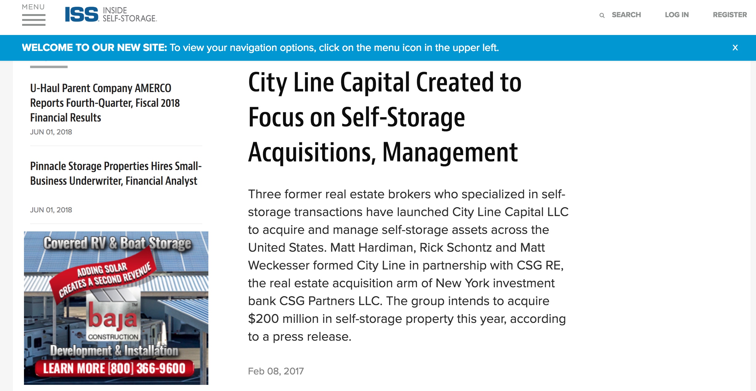 Inside Self Storage - City Line Capital
