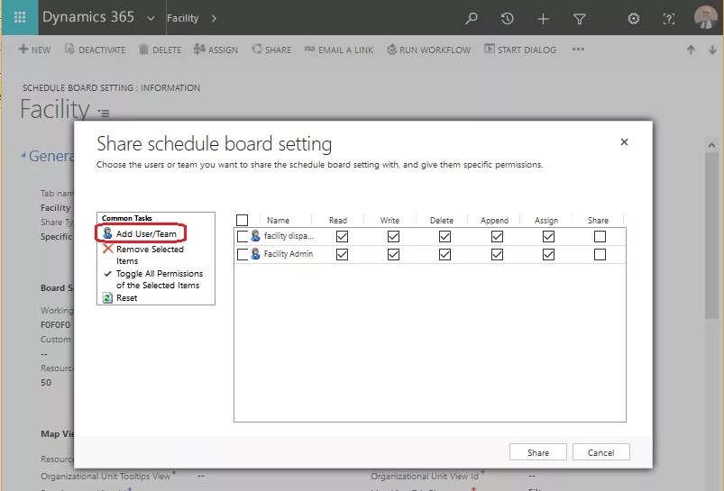 Sharing Schedule Board in D365 Field Service – Shailesh Wath's Blog