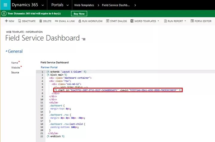 Embedding D365 Field Service Charts in D365 Online Portals – Shailesh ...
