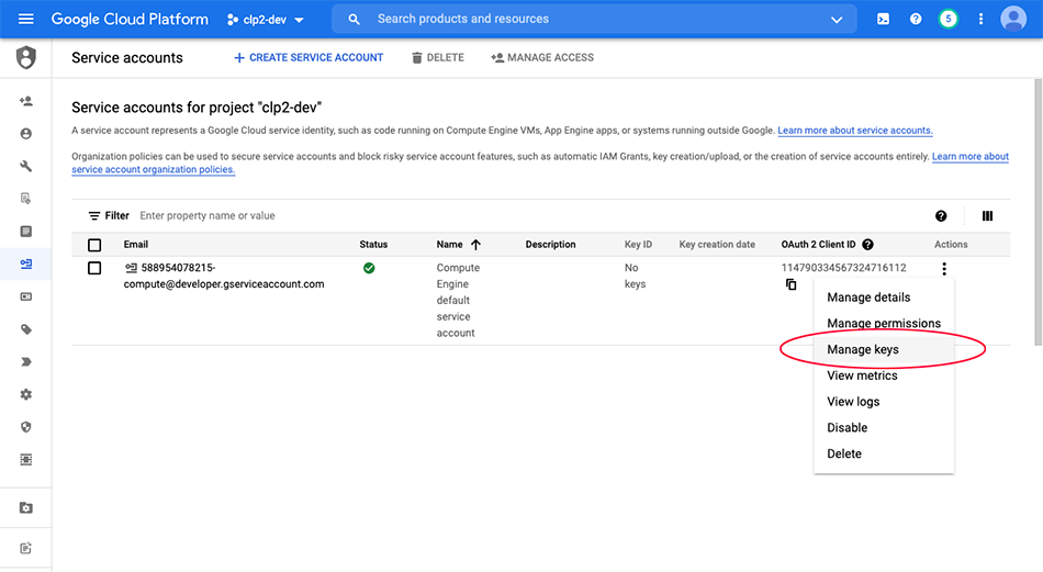Google Compute Engine Cloudpanel Documentation