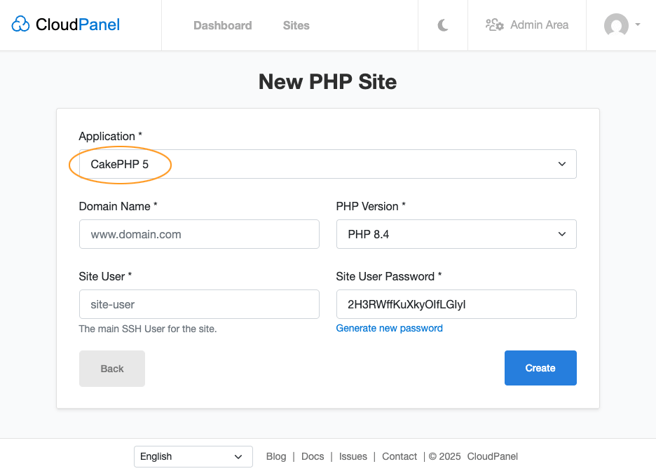 Cakephp Cloudpanel Documentation
