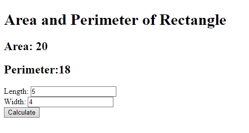 How To Calculate Perimeter And Area Of A Rectangle In Php Programming Code Examples