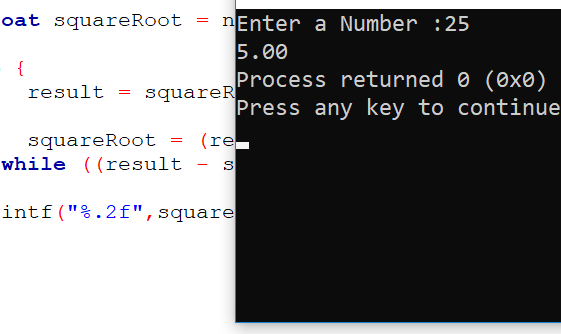 Calculate Square Root Without Using Function In C Programming Code Examples