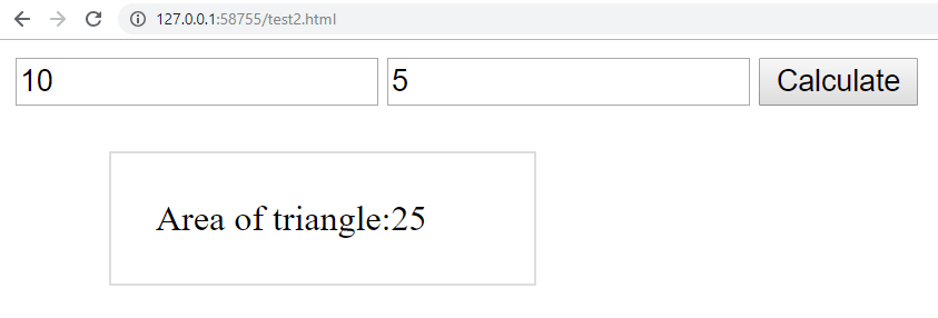 Calculate the Area of a Triangle in JavaScript - Programming Code Examples