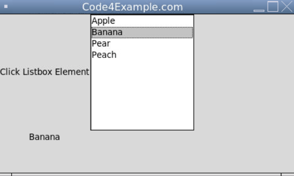 Python Get Selected Value From Listbox In Tkinter Programming Code