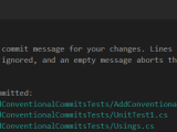 How To Customize Conventional Commits In A Net Application Using