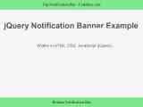 Jquery Header Notification Bar With A Simple Plugin Codehim