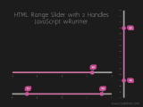 Html Range Slider With 2 Handles Control In Javascript Codehim