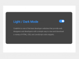Light Dark Theme Toggle With Css And Javascript Codehim