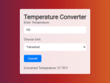 Javascript Unit Converter Source Code Codehim