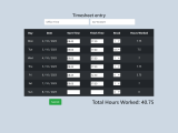 Javascript Timesheet Calculator Codehim