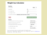 Weight Loss Calculator Using Javascript Codehim