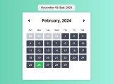 Custom Date Picker In Javascript Codehim