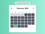 Custom Date Picker In Javascript Codehim