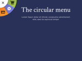 Top Fixed Circular Menu In Html Css Codehim