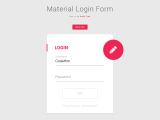 Animated Login Form Using Material Design Codehim