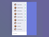 Elastic Svg Sidebar Using Material Design Codehim