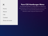 Responsive Hamburger Menu Css Only Codehim