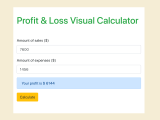 Profit Loss Calculator In Javascript Codehim
