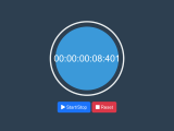 Stop Watch With Milliseconds Using Bootstrap 5 Codehim