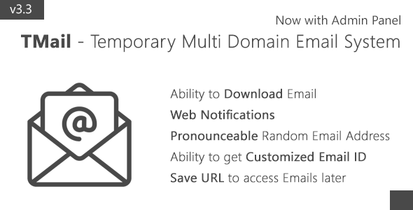 TMail v3.3 – Multi Domain Temporary Email System | Softweb Tuts