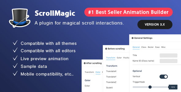 Scroll Magic v3.3.2- Scrolling Animation Builder Plugin | Softweb Tuts