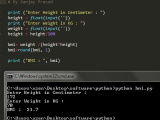Tutorial To Make A Simple Bmi Calculator Using Python
