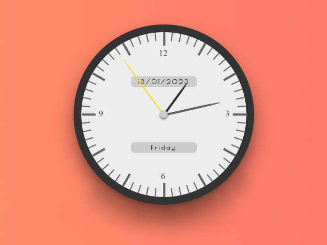 Analog Clock Html Code For Website — Codepel 8881