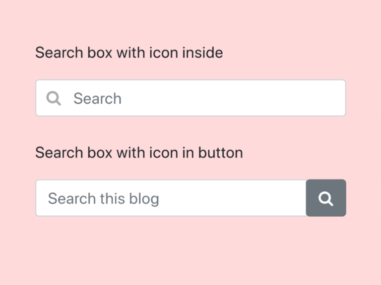 Bootstrap 5 Search Box With Icon — Codepel 1248