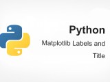 Matplotlib Labels And Title Coderglass