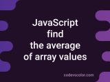 5 Different Javascript Programs To Find The Average Of Array Values