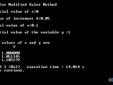 C Program For Modified Euler S Method Code With C