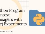 Python Program Context Managers With File Experiments Code With C