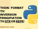 Python Format With Conversion Stringifiation With Str Or Repr