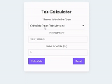 Create A Tax Calculator Using Html Css And Javascript