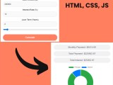 Create Loan Calculator Using Html Css And Javascript