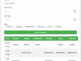 Create Time Table Generator Using Html Css And Javascript