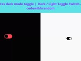 Dark Light Theme Toggle Switch Using Html Css Javascript
