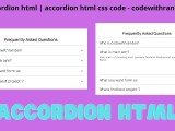 Accordion Using Html Css And Javascript Code