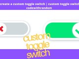 How To Create A Toggle Button In Html Css