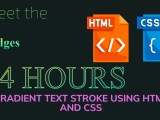 Create Text Stroke Gradient Using Html And Css