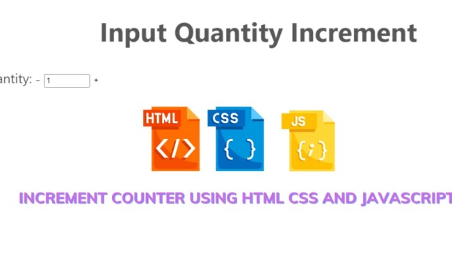 Simple Increment And Decrement Counter Vanilla Javascript Project ...