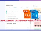 Task Manager Dashboard Design Using Html And Css