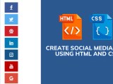 Create Social Media Icon Using Html And Css Source Code